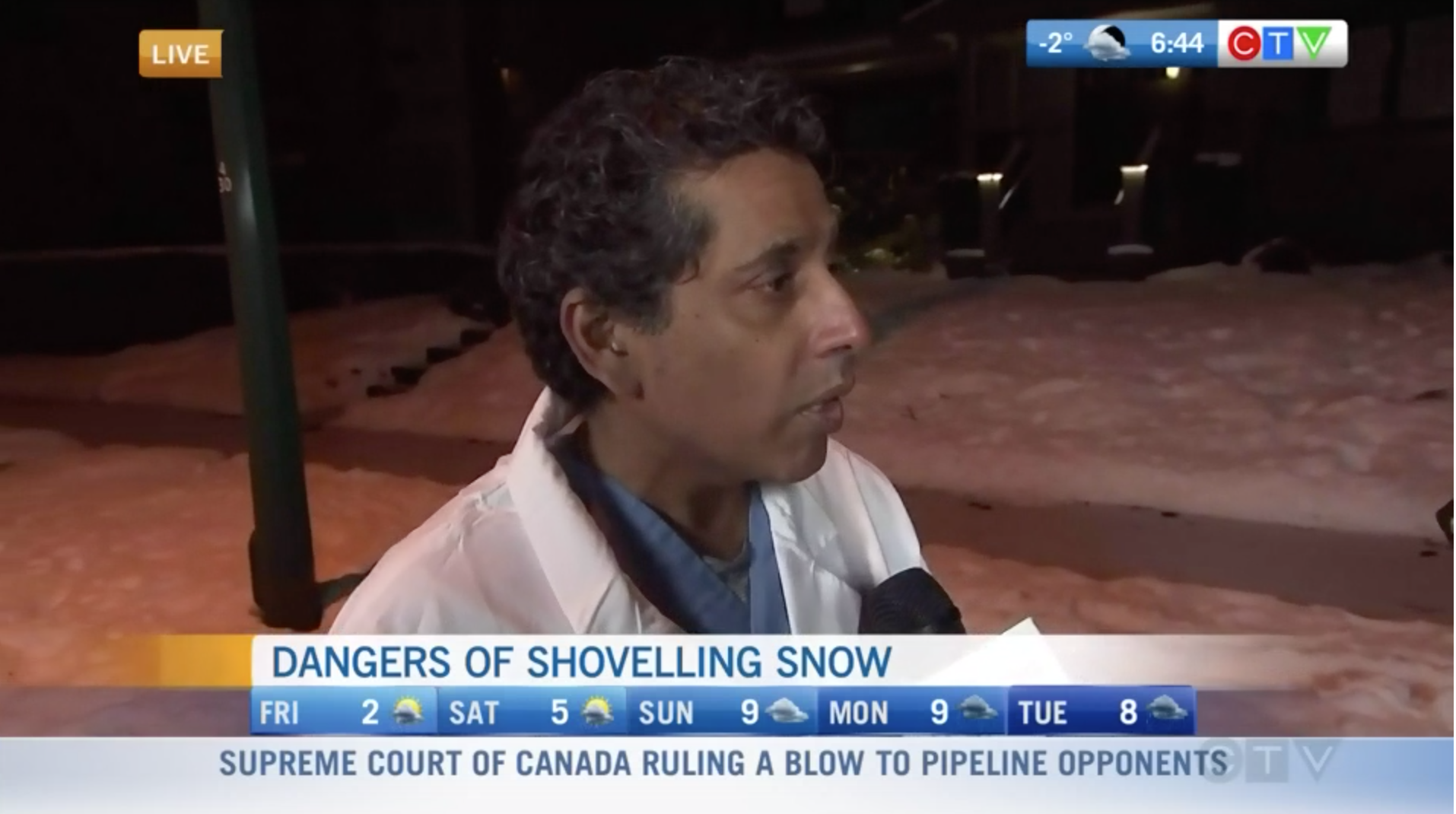 Dangers of shovelling snow during the winter season (Dr. Krishnan ...