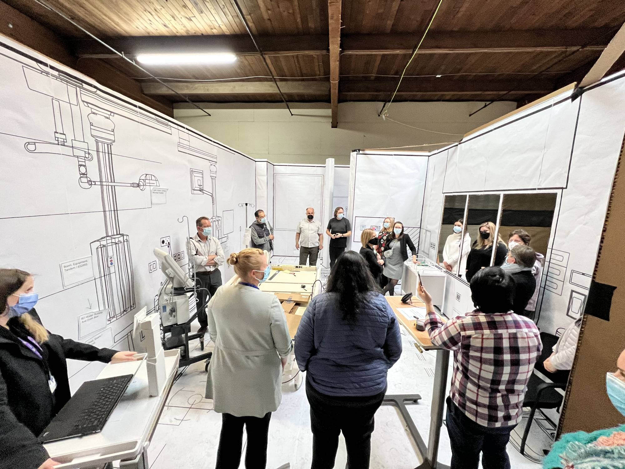 Cardboard Mock-ups: Testing room design for the new St. Paul’s Hospital ...